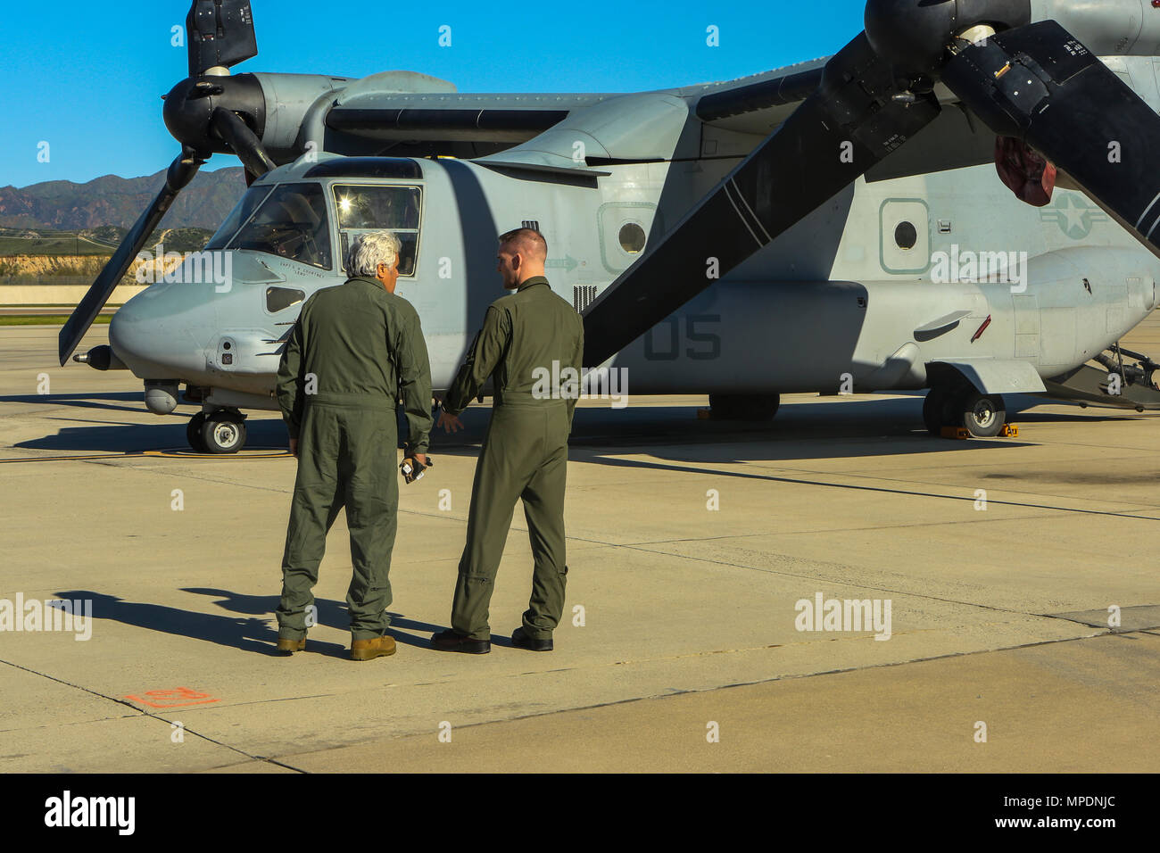 Capt. Scott Courtney, right, a pilot with Marine Medium Tiltrotor ...