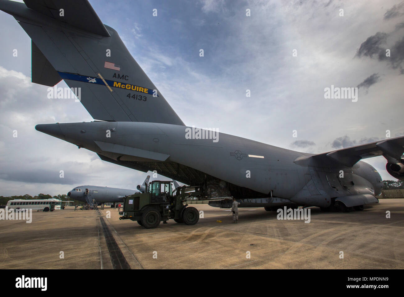 Aerial porters with the 35th Aerial Port Squadron, 514th Air Mobility ...