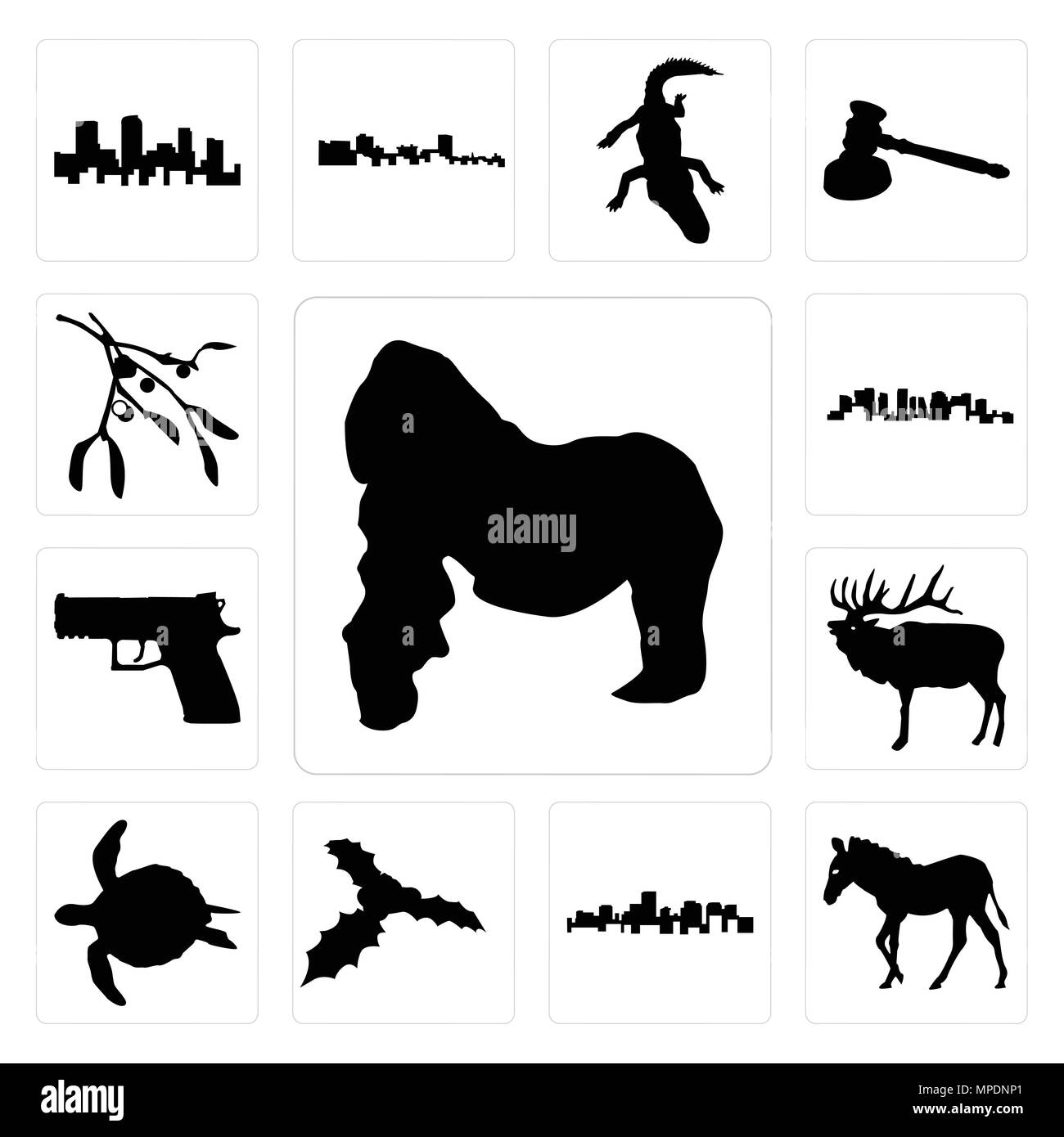 Virginia state outline set map hi-res stock photography and images - Alamy