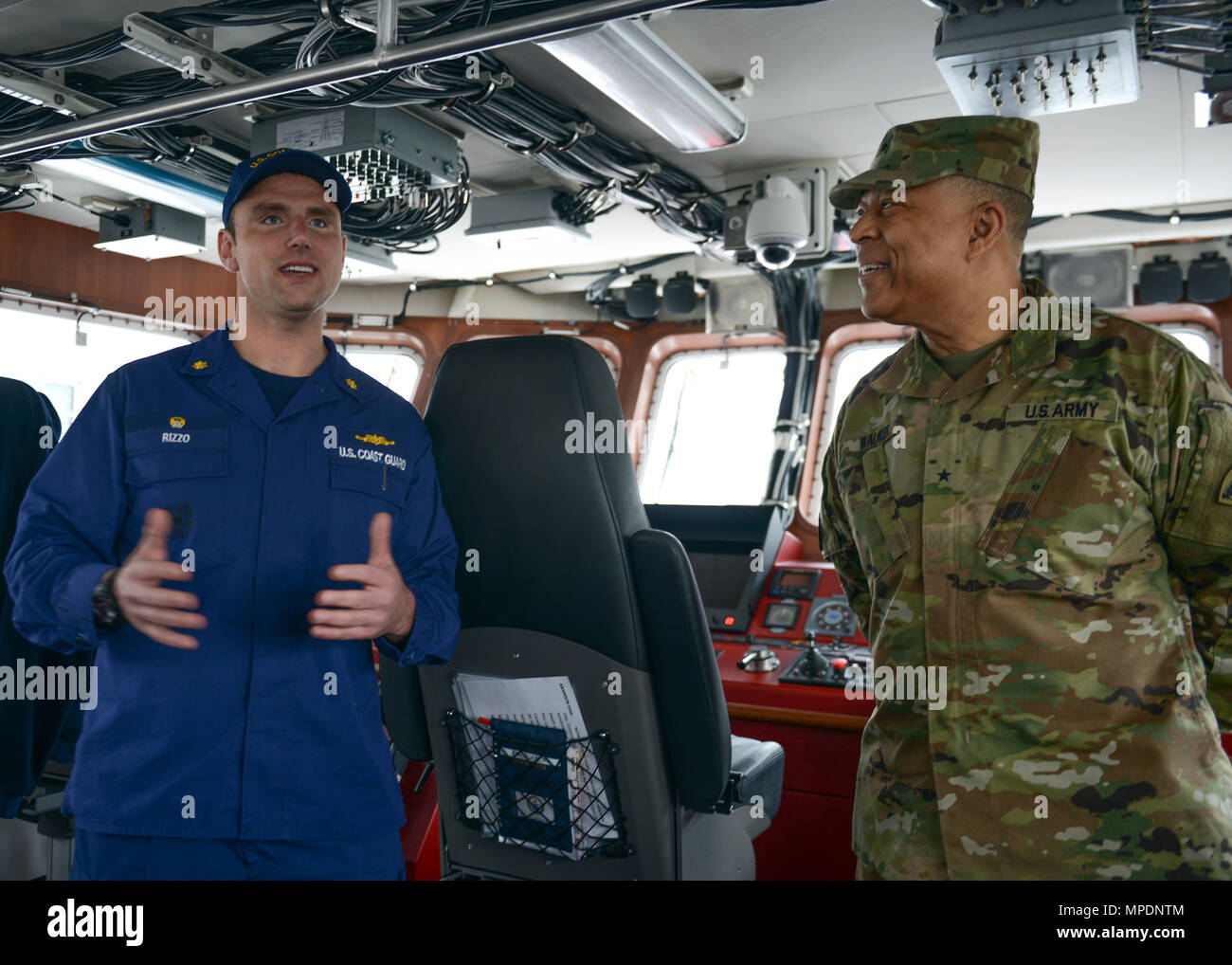 Coast Guard Lt. Cmdr. Joe Rizzo, commanding officer of the Cutter ...