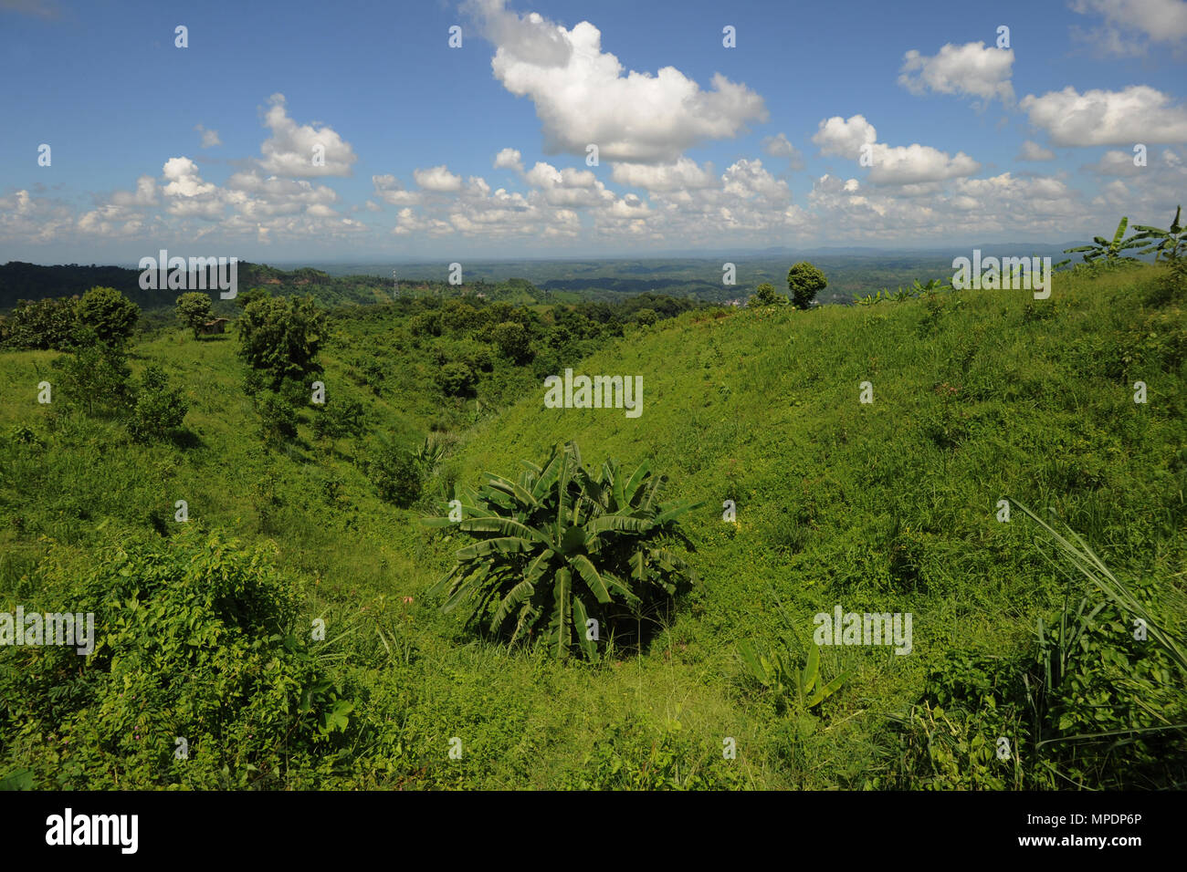 Bandarban, Bangladesh - October 01, 2010: The Landscape view of ...