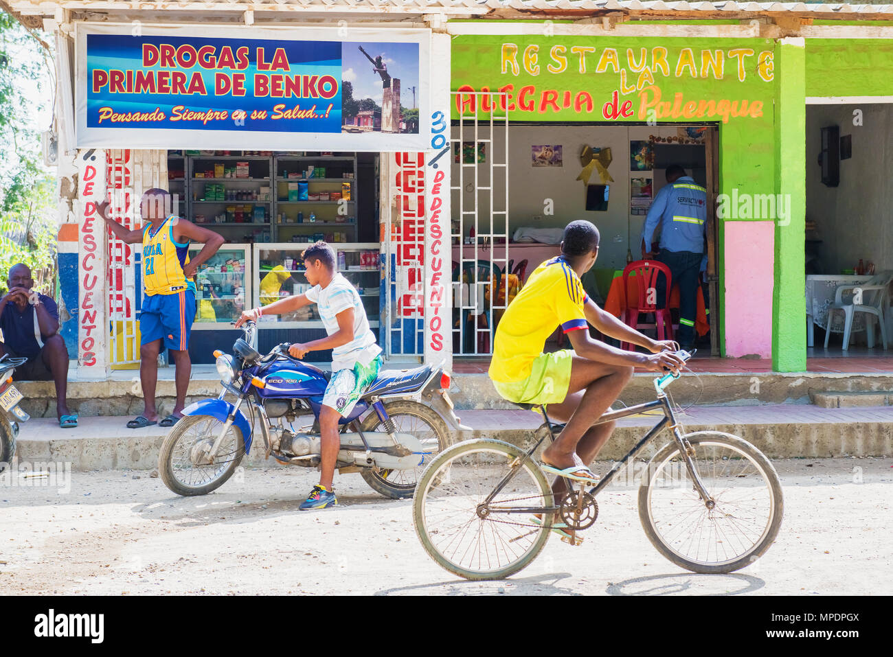 San Basilio de Palenque, Colombia - March 25, 2017: It is the first ...