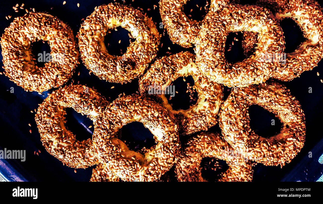 Turkish Bagel Kandil Simidi. turkish traditional ramadan food Stock ...