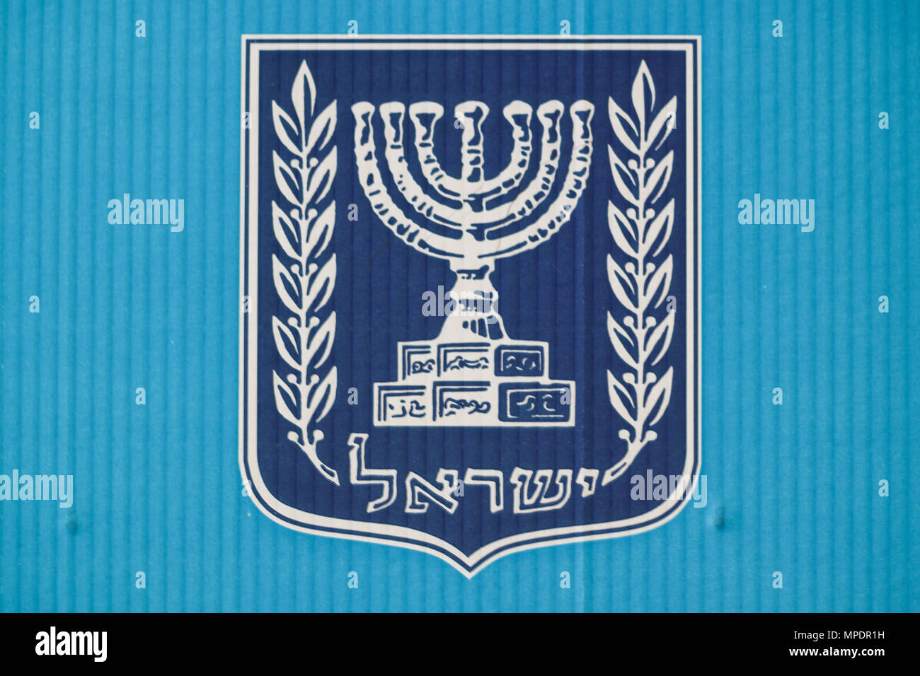 Jerusalem, Israel - May 16, 2018: View of the Menorah (Hanukkah ...