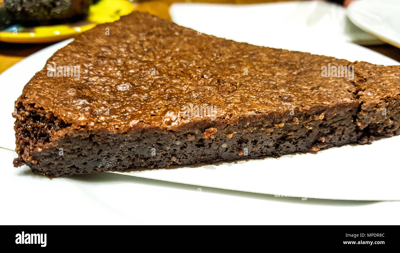 Chocolate cake without flour hi-res stock photography and images - Alamy