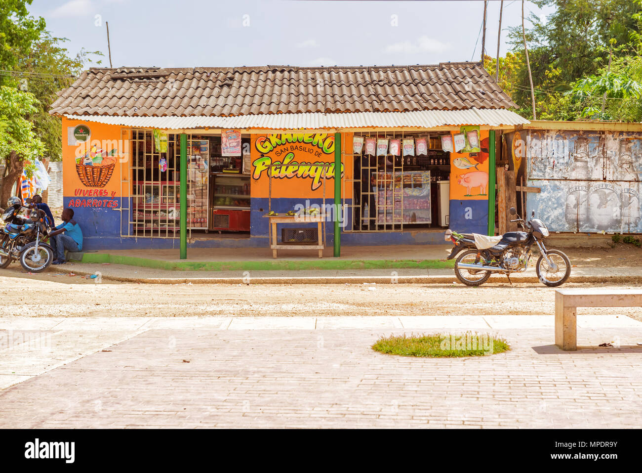 San Basilio de Palenque, Colombia - March 25, 2017: It is the first ...