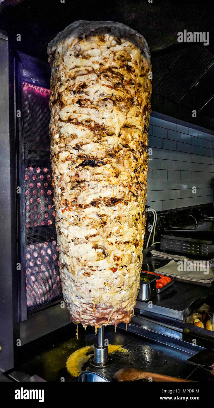 Turkish Chicken Doner Kebab. fast food Stock Photo - Alamy