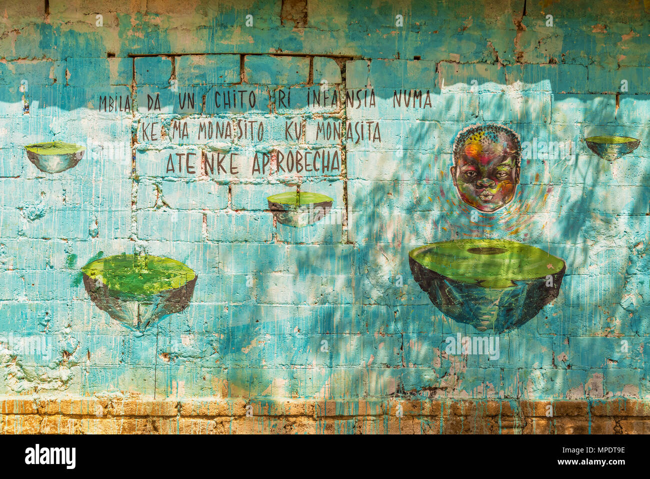 San Basilio de Palenque, Colombia - March 25, 2017: It is the first ...