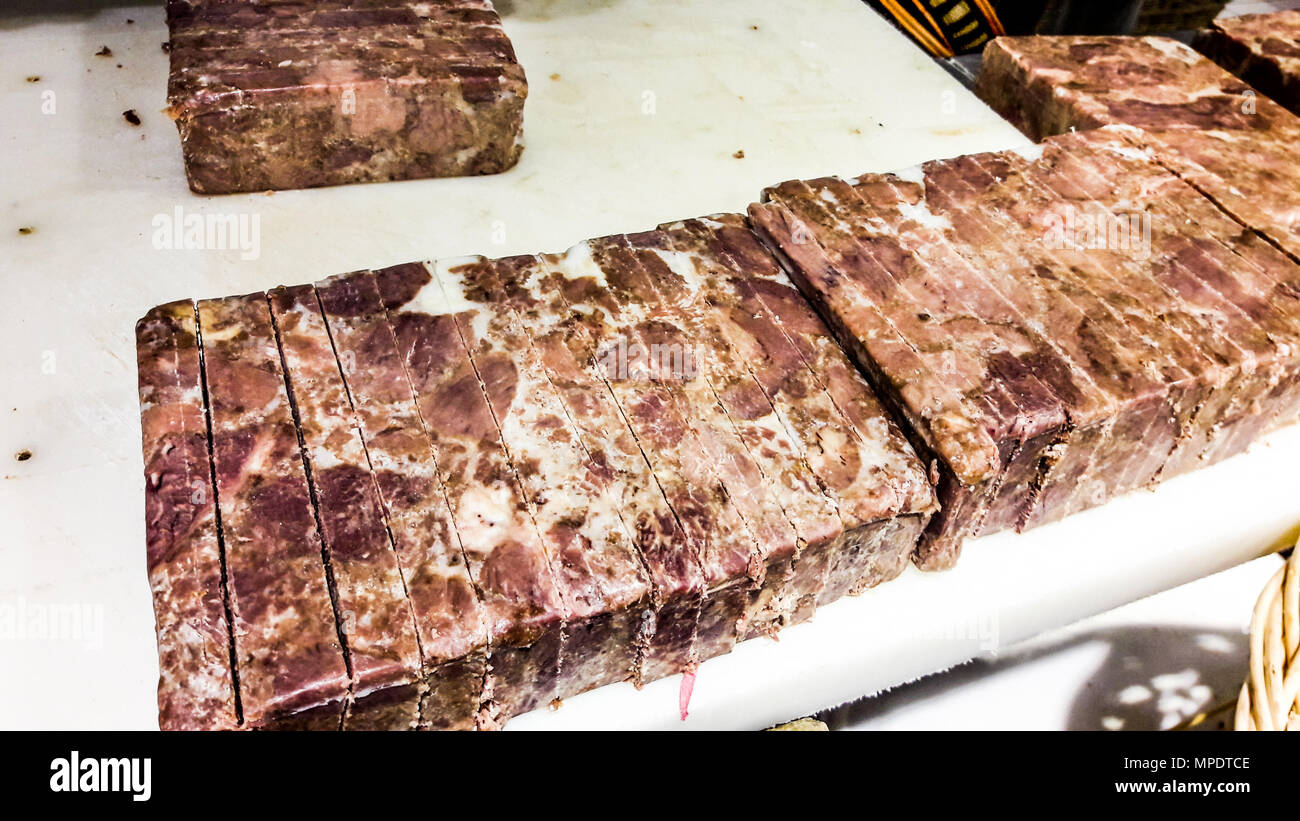 Turkish Meat Kavurma on white surface. Turkish Traditional Food Stock ...