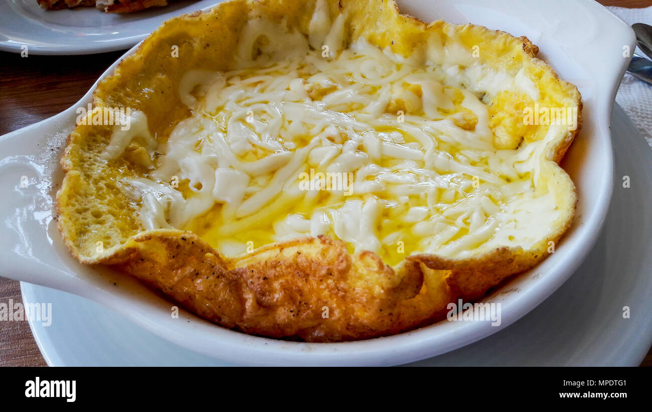Turkish Omlet or Omelette with cheese. Traditional Breakfast Stock ...