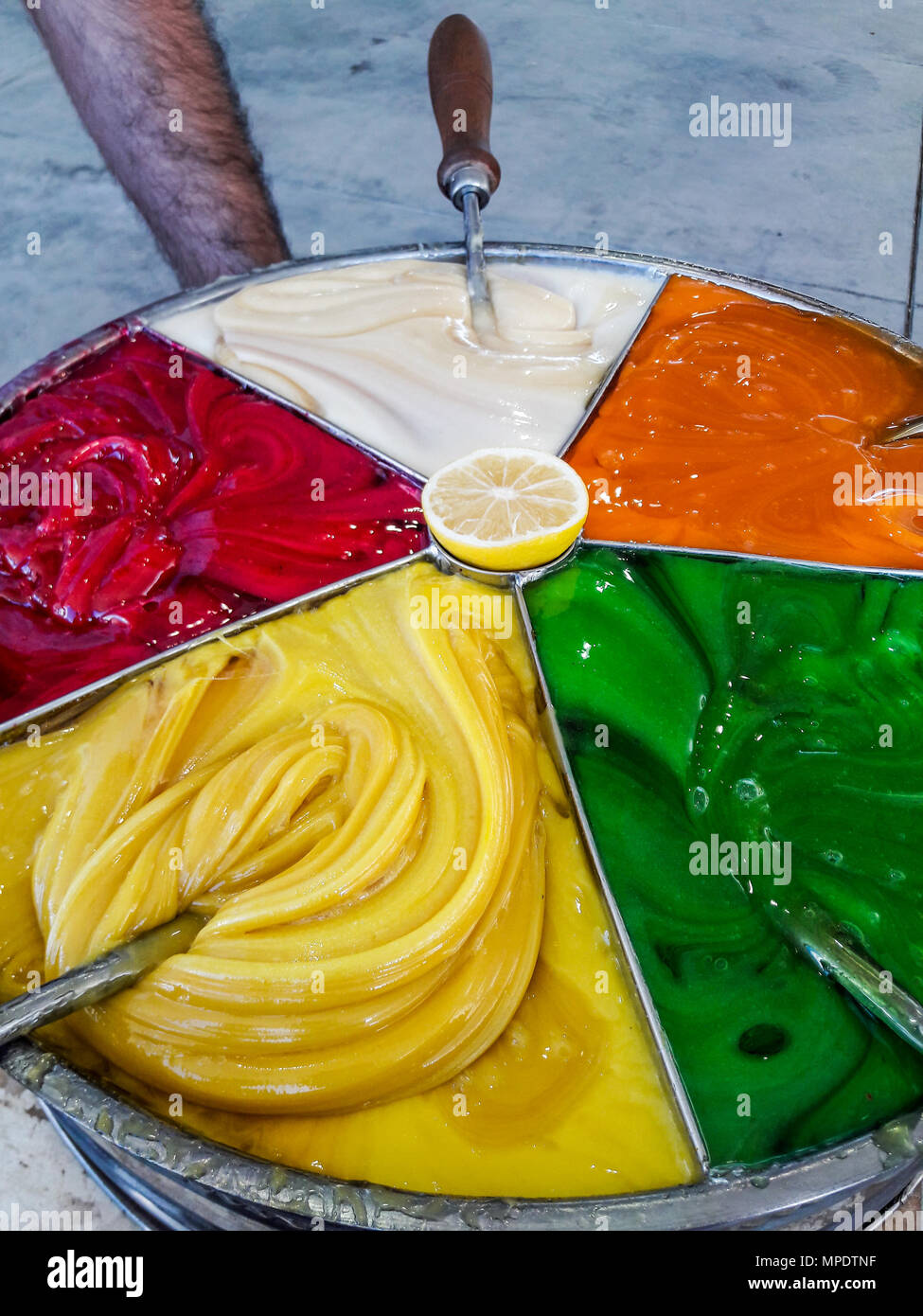 Turkish Traditional Dessert Macun. Street Food Stock Photo - Alamy