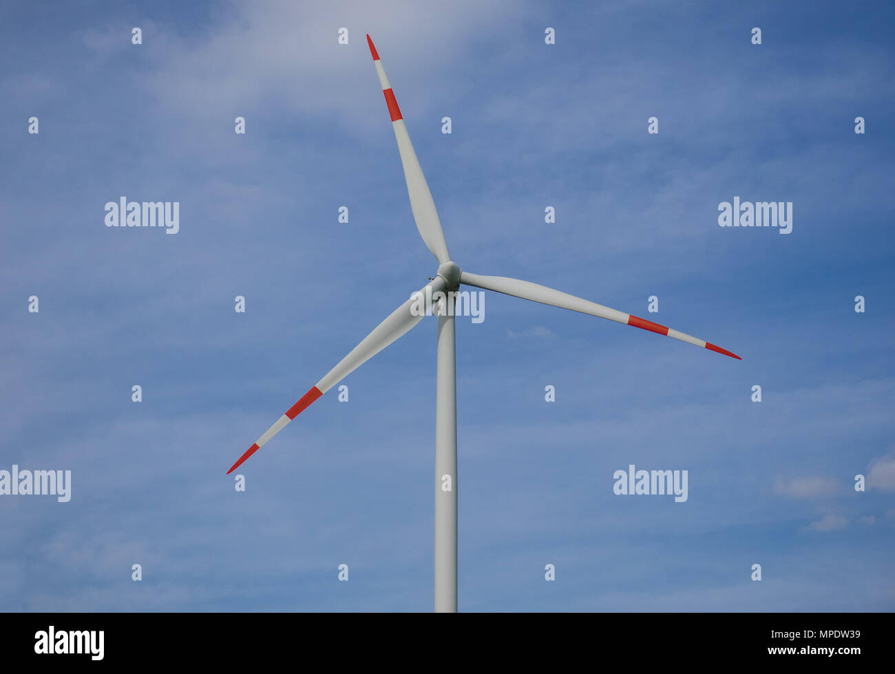 Puglia (Italy) - Wind farm landscape with wind turbines and expanses of ...