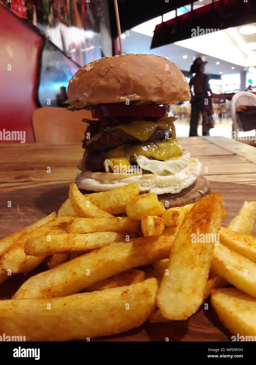 Triple Hamburger High Resolution Stock Photography and Images - Alamy