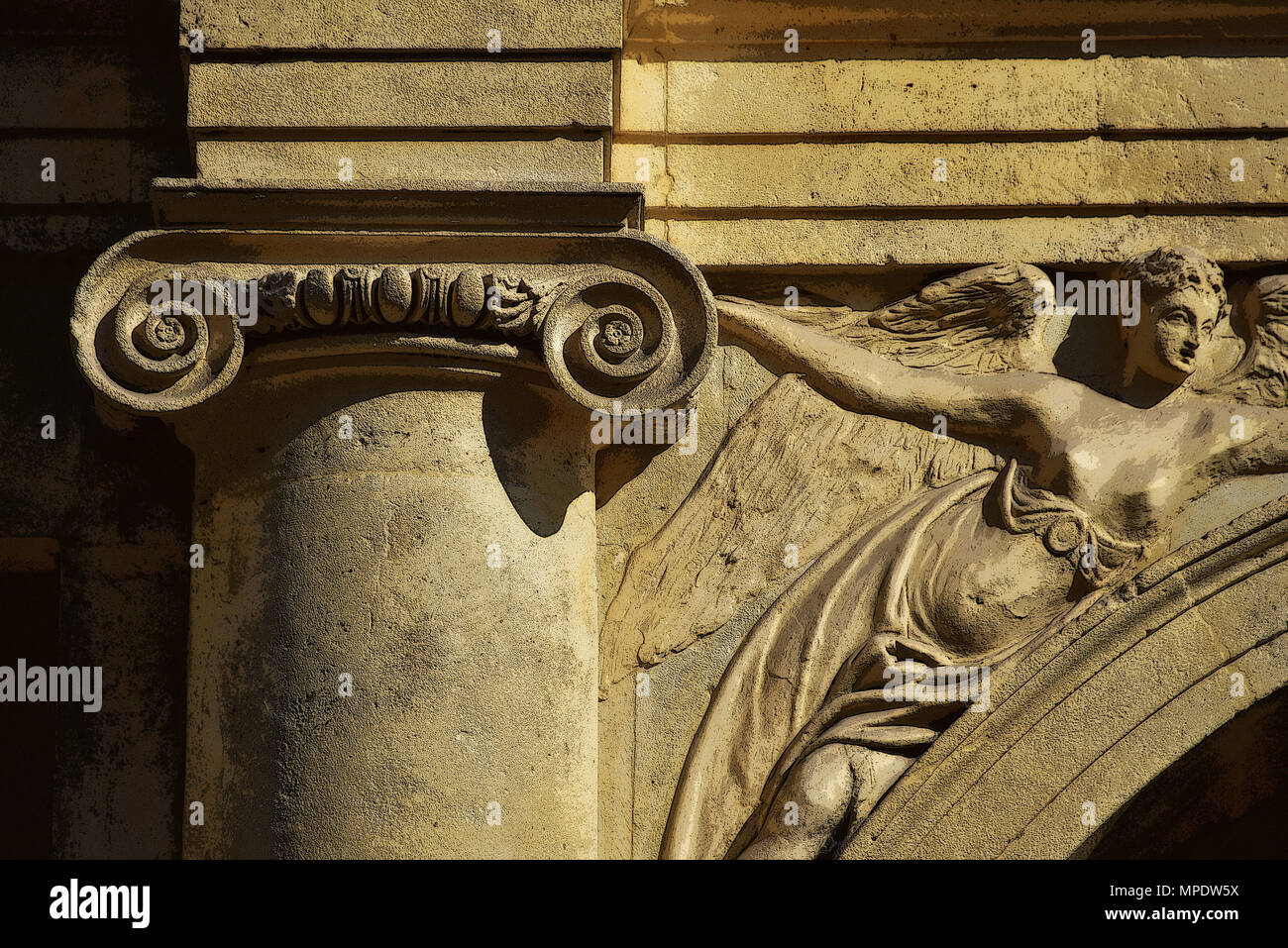 Casa Cogollo (house where Palladio lived, built 1559), detail with ...