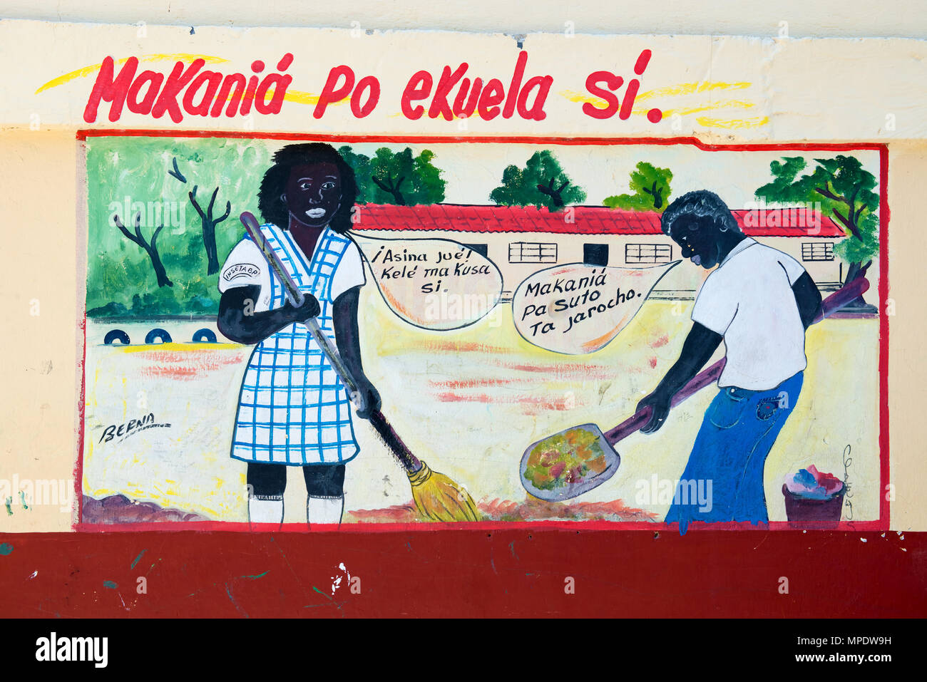 San Basilio de Palenque, Colombia - March 25, 2017: It is the first ...