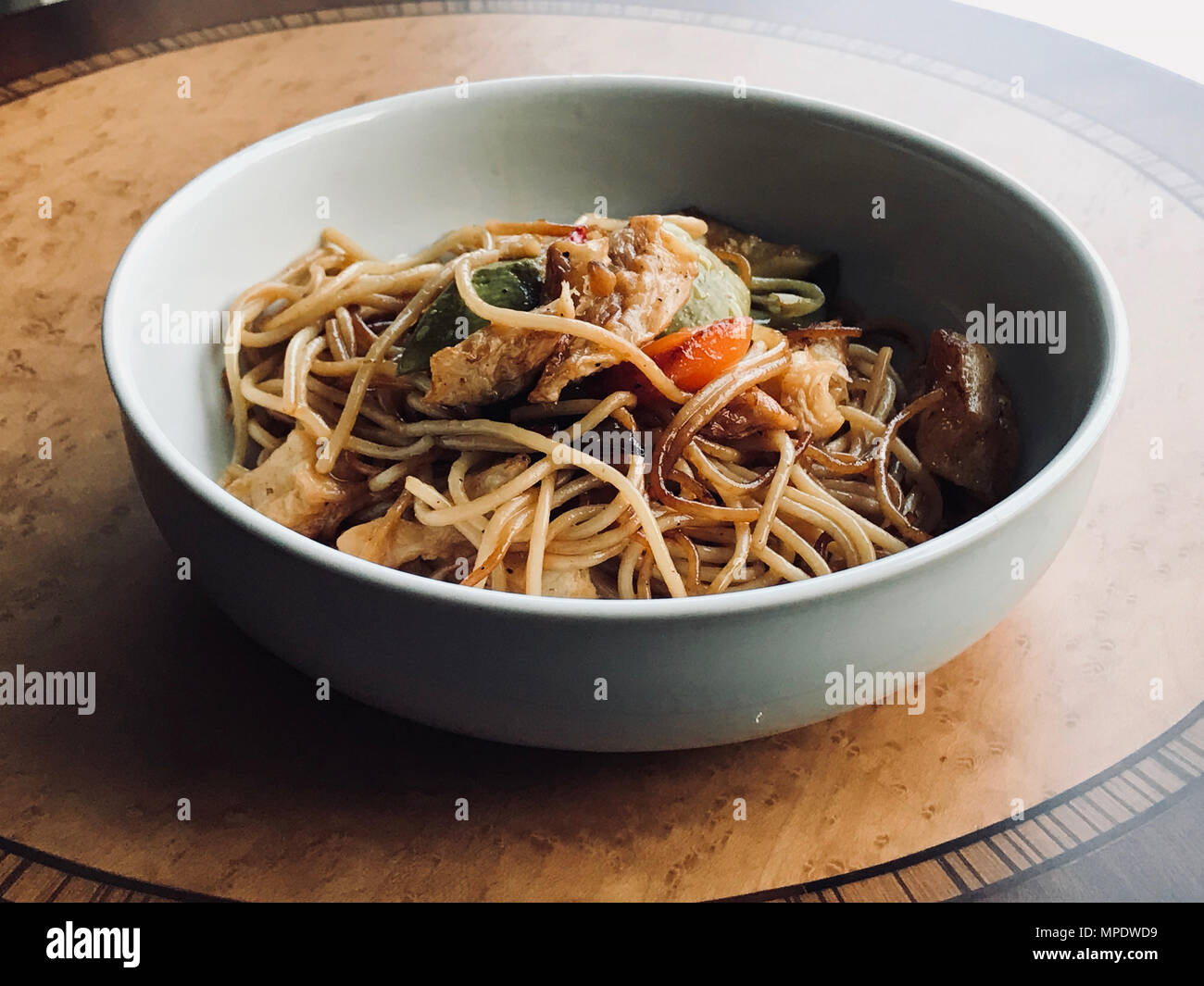 Soya spaghetti with vegetables hi-res stock photography and images - Alamy
