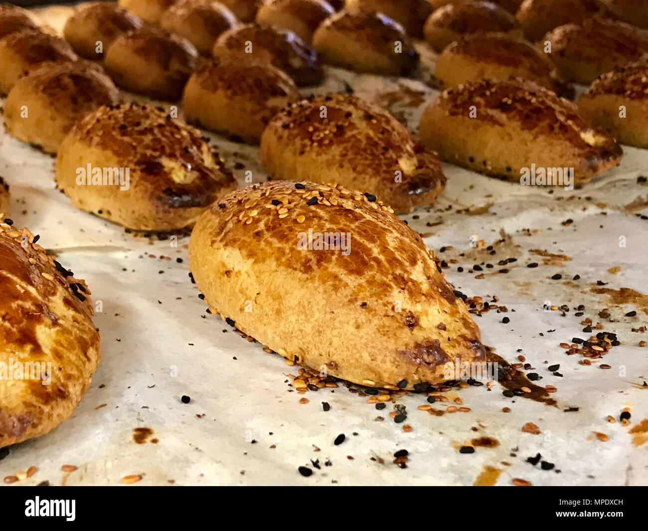 Turkish Pastries Pogaca on Tray. Traditional Bakery Stock Photo - Alamy