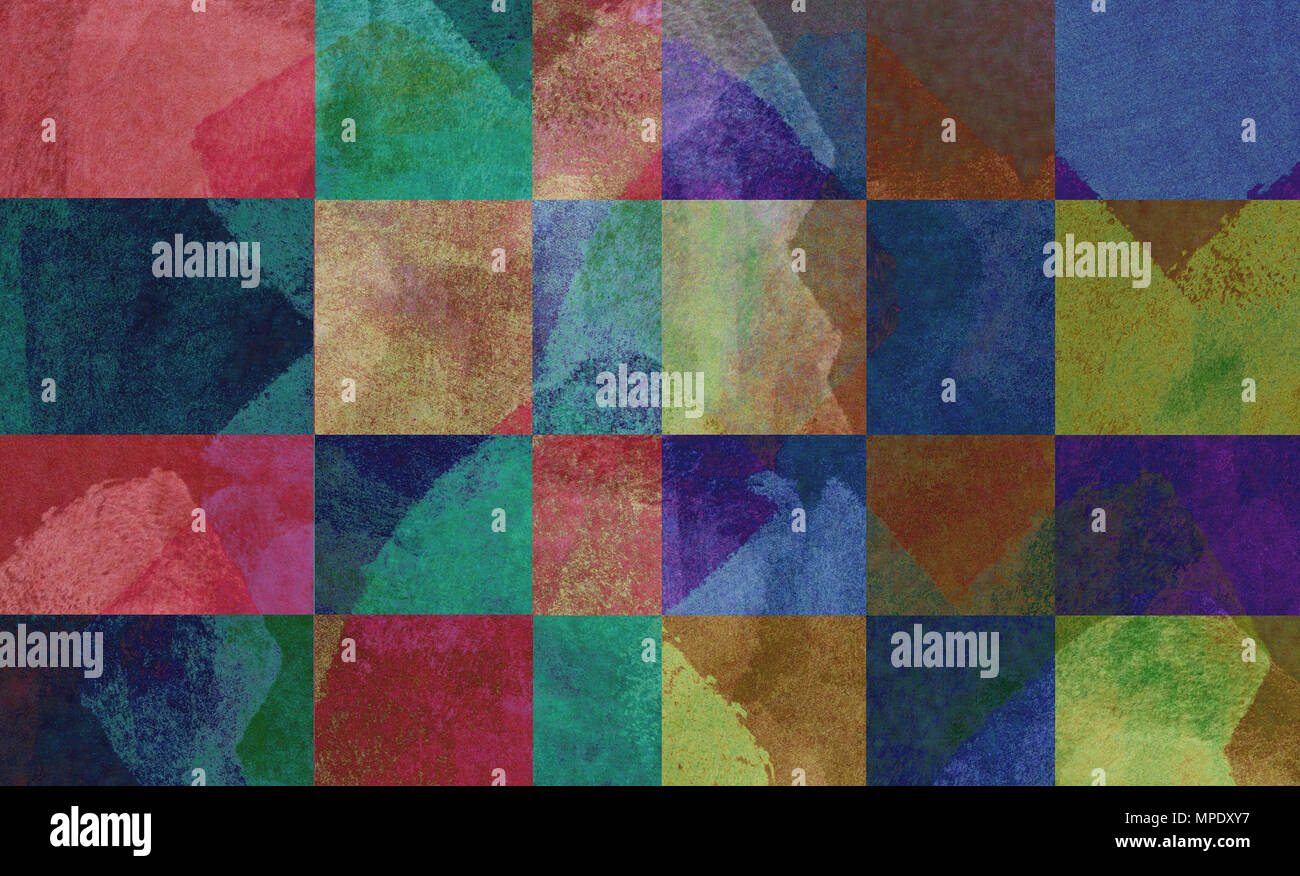Digital background art made with photo collage technique. Brush strokes ...