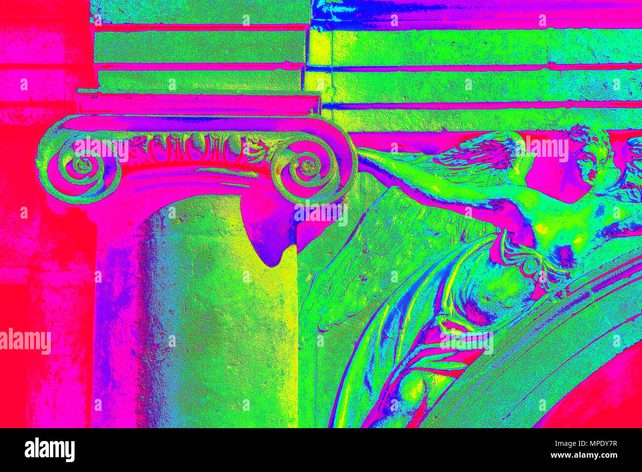 Casa Cogollo (house where Palladio lived, built 1559), detail with ...