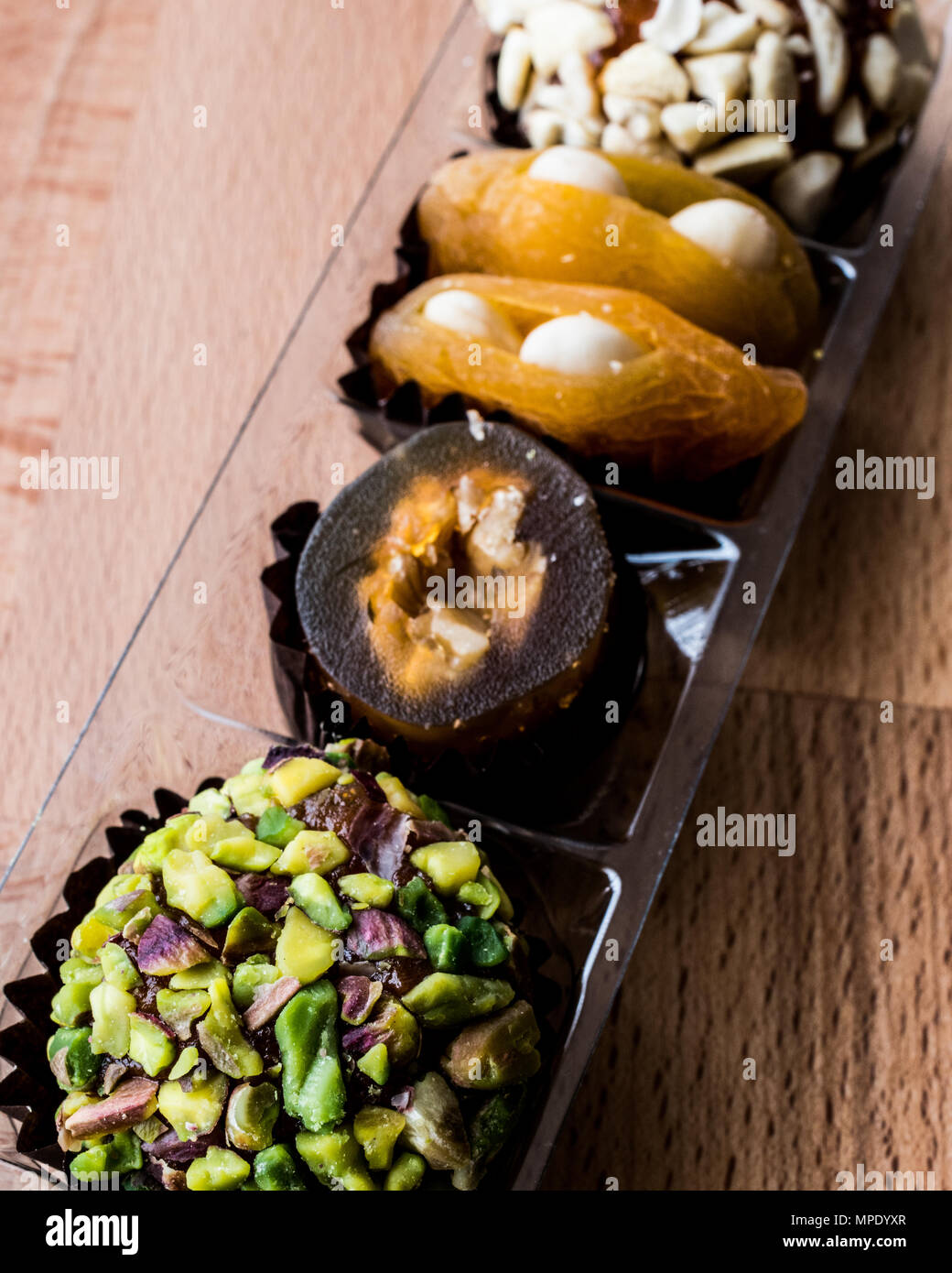Mix Stuffed Fruits with Dried Apricot, pistachio, almond and fig ...