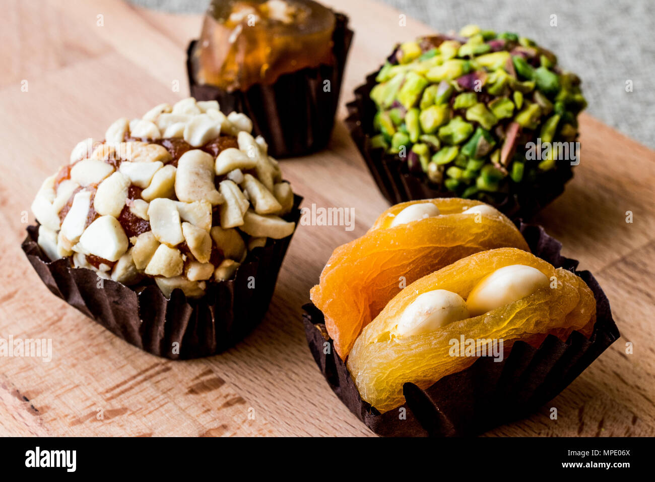 Mix Stuffed Fruits with Dried Apricot, pistachio, almond and fig ...