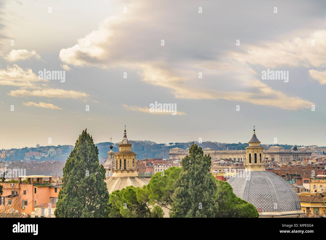 View rome from monte pincio hi-res stock photography and images - Alamy