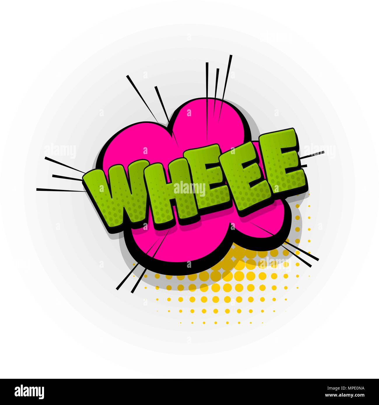 whee comic book text pop art Stock Vector Image & Art - Alamy