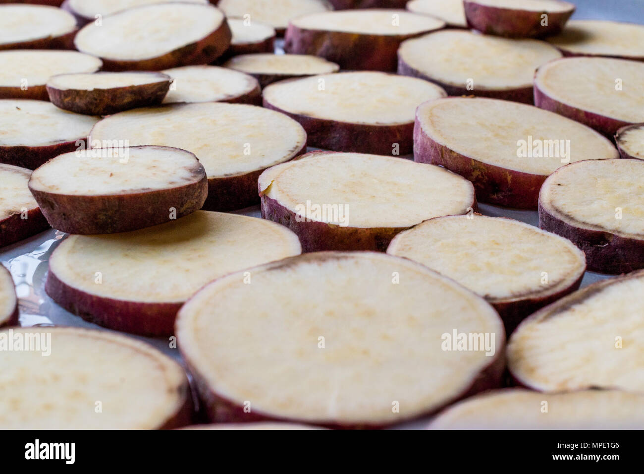 Sliced sweet potato hi-res stock photography and images - Alamy