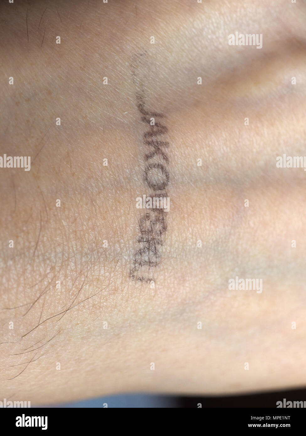 hand rubber stamp for live concerts, nightclubs, parties and events ...