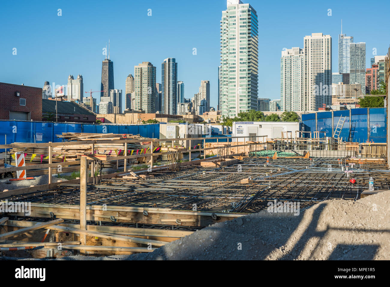 Buildings in Fulton Market area Stock Photo - Alamy