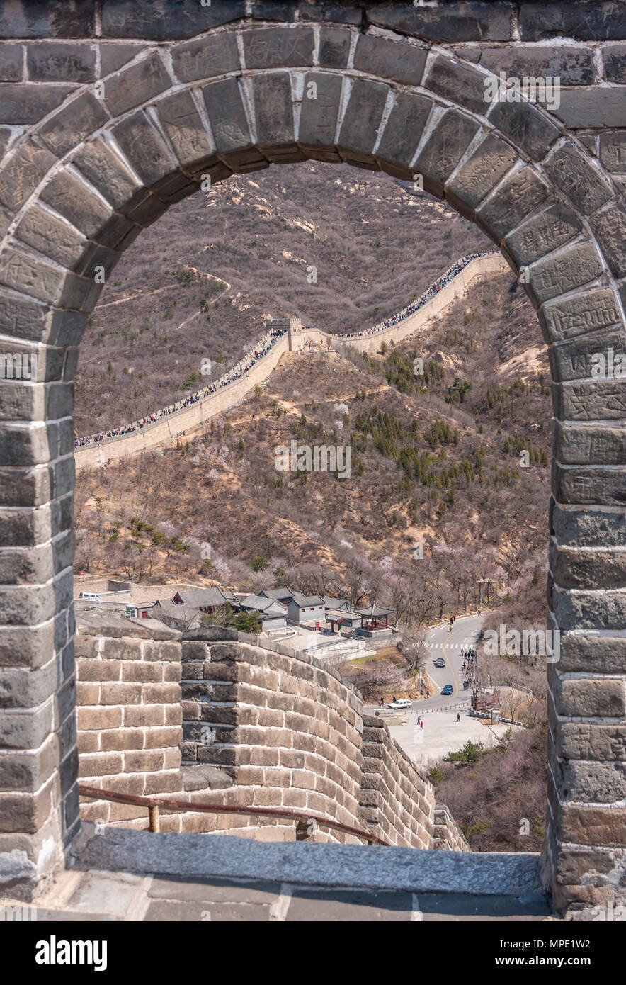 Beijing, China - April 28, 2010: Great Wall of China at Badaling ...