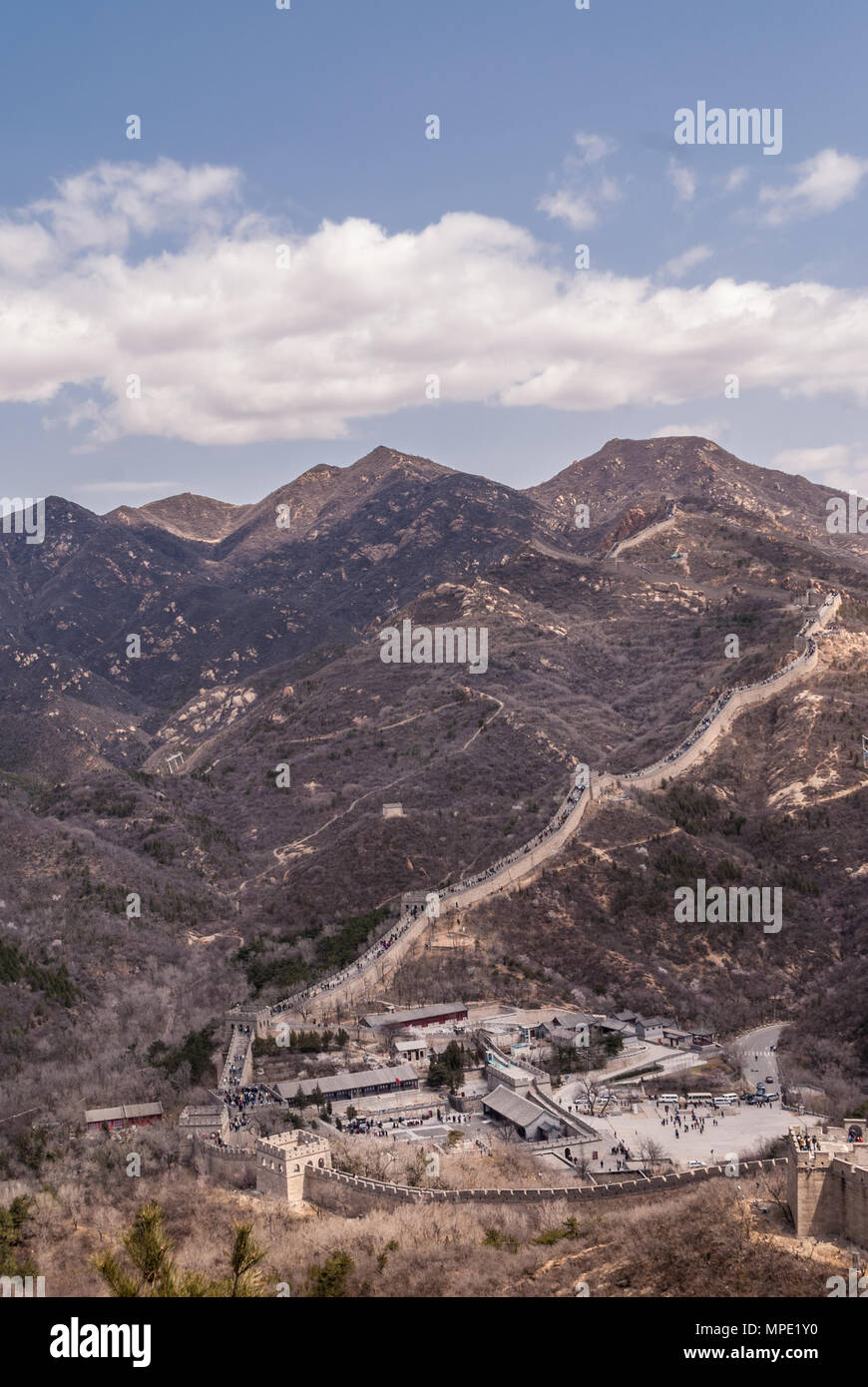 Beijing, China - April 28, 2010: Great Wall of China at Badaling ...
