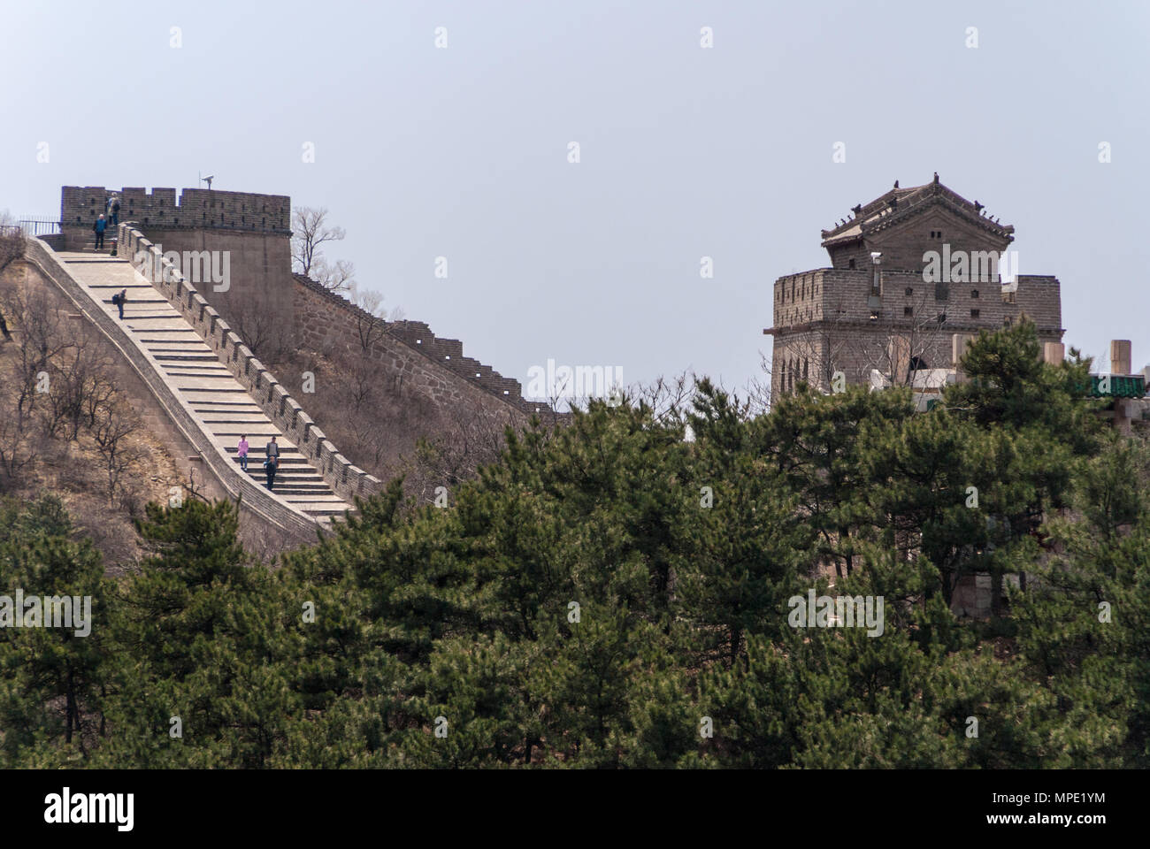 Beijing, China - April 28, 2010: Great Wall of China at Badaling ...