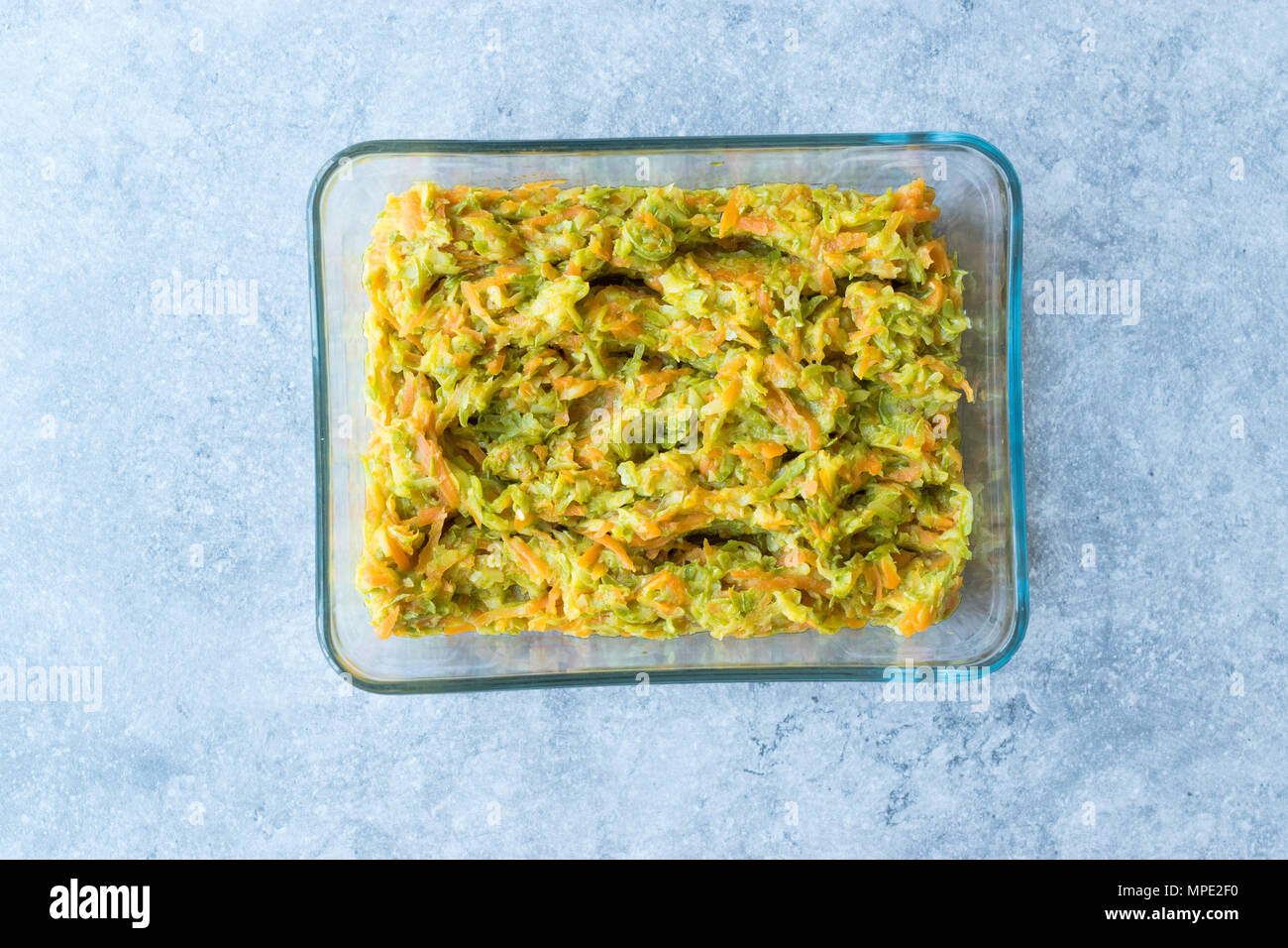 Turkish Mix Appetizer Carrot and Zucchini Salad in Glass Bowl. Organic ...