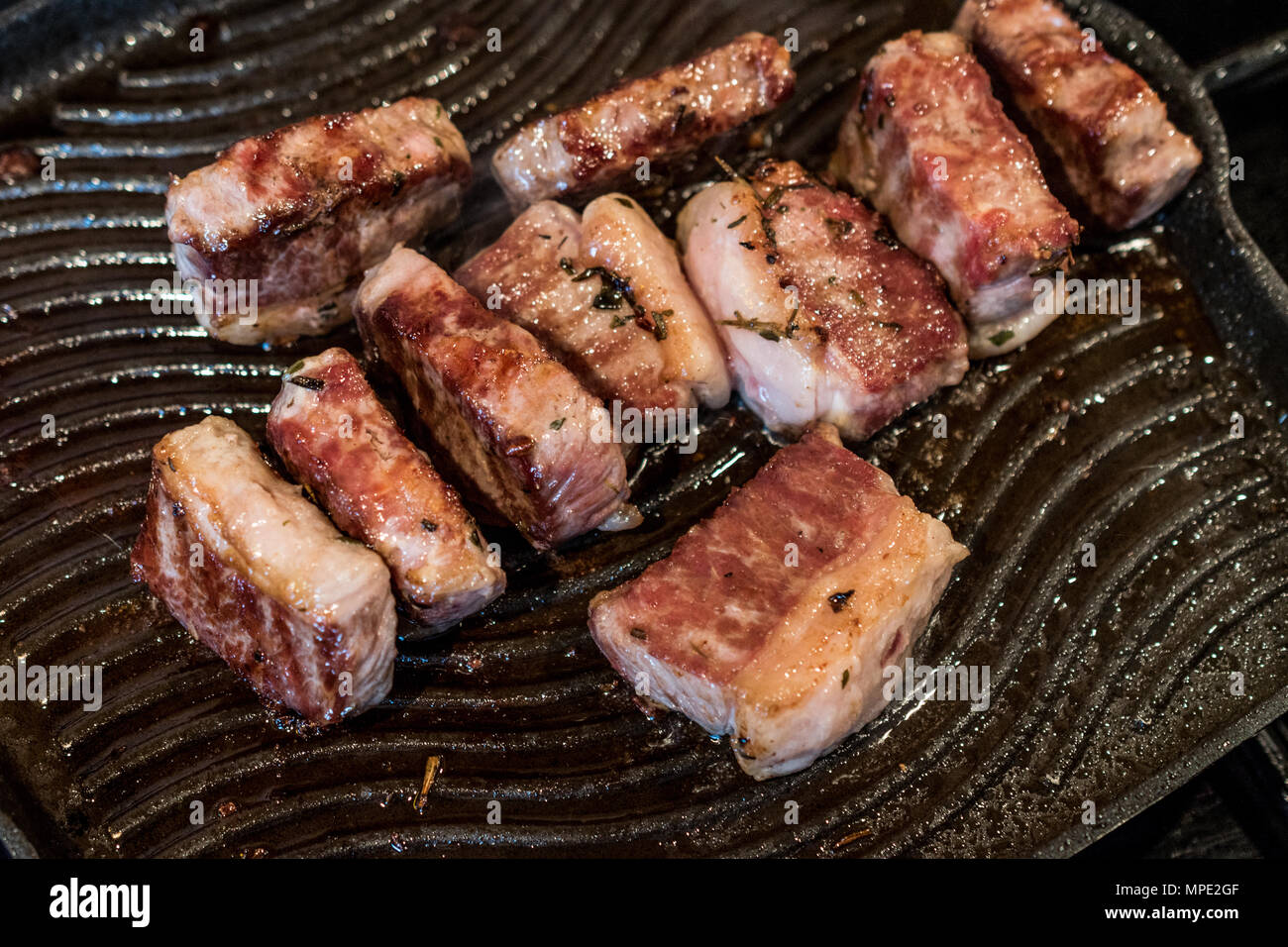 Frying lamb hi-res stock photography and images - Alamy