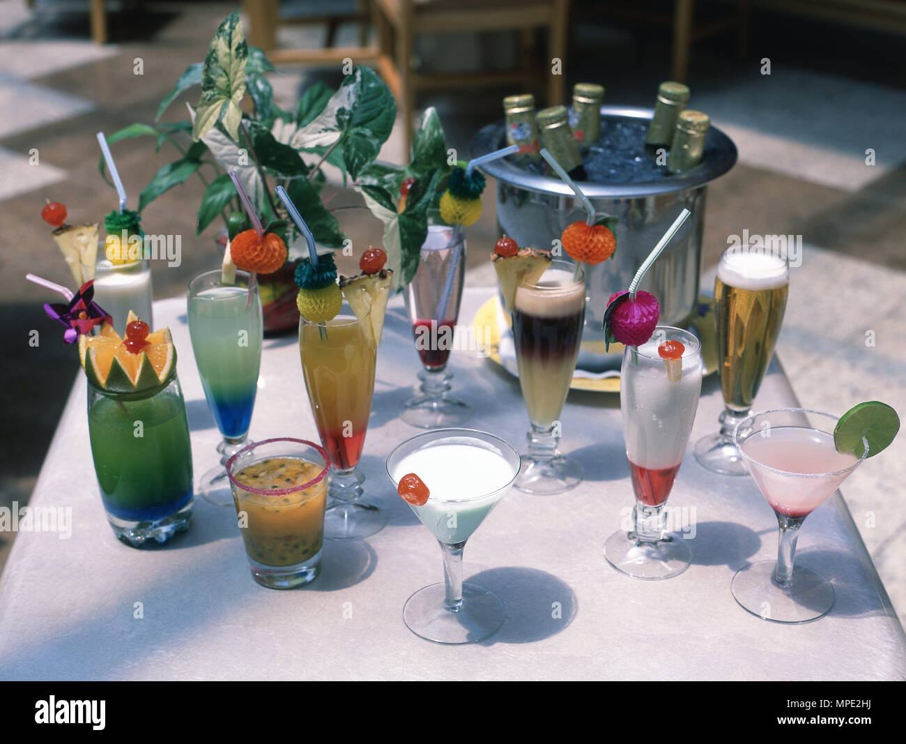 Table, restaurant, drinks Stock Photo - Alamy