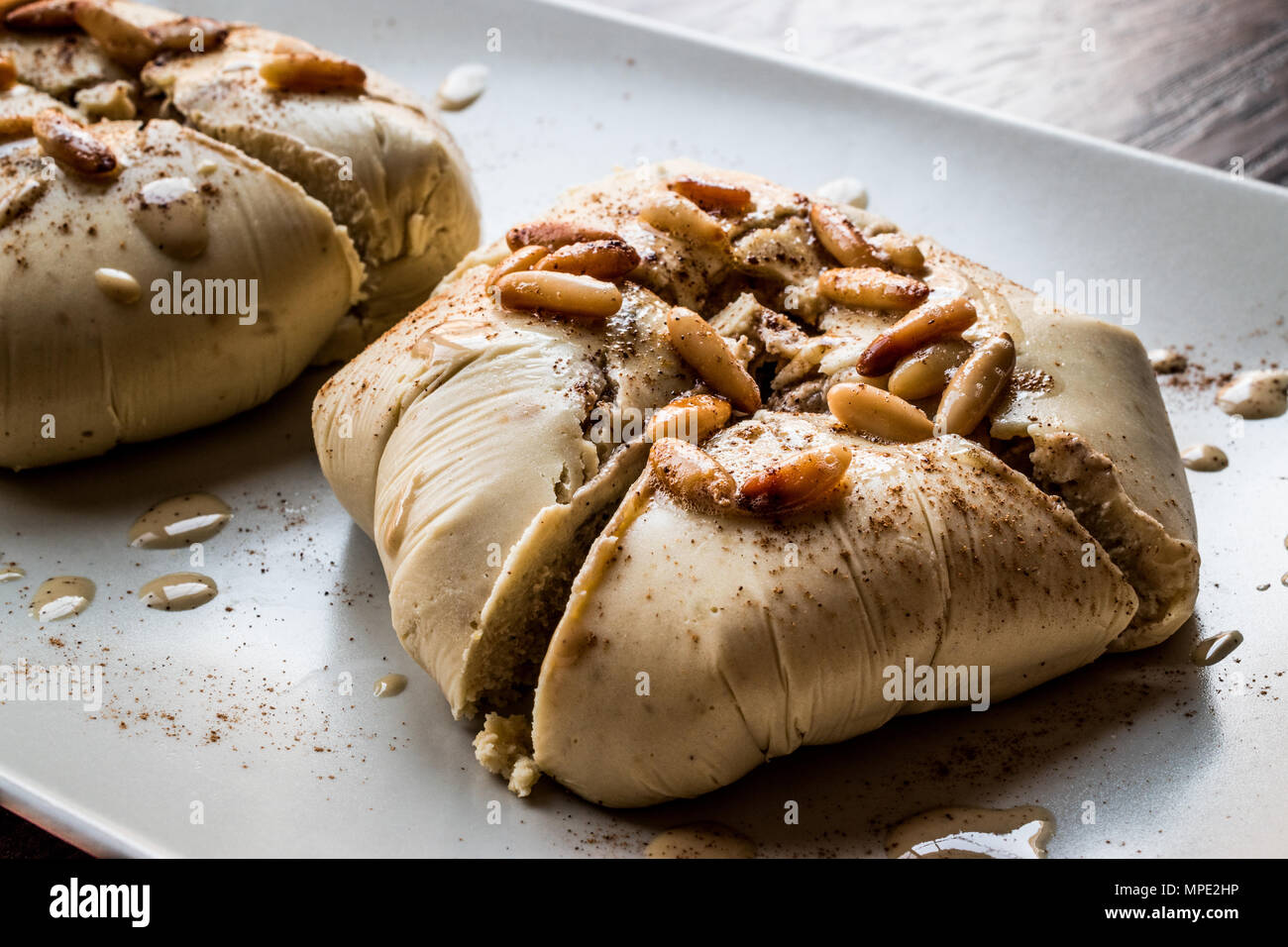 Armenian Appetizer Topic or Topik meze made with hummus and chickpea ...