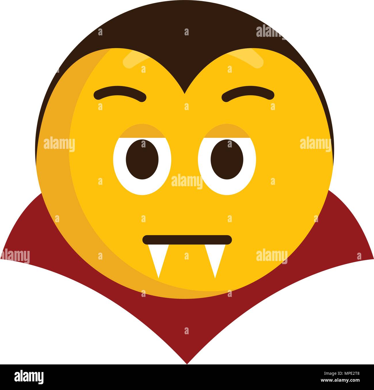 Serious vampire emoji icon Stock Vector Image & Art - Alamy