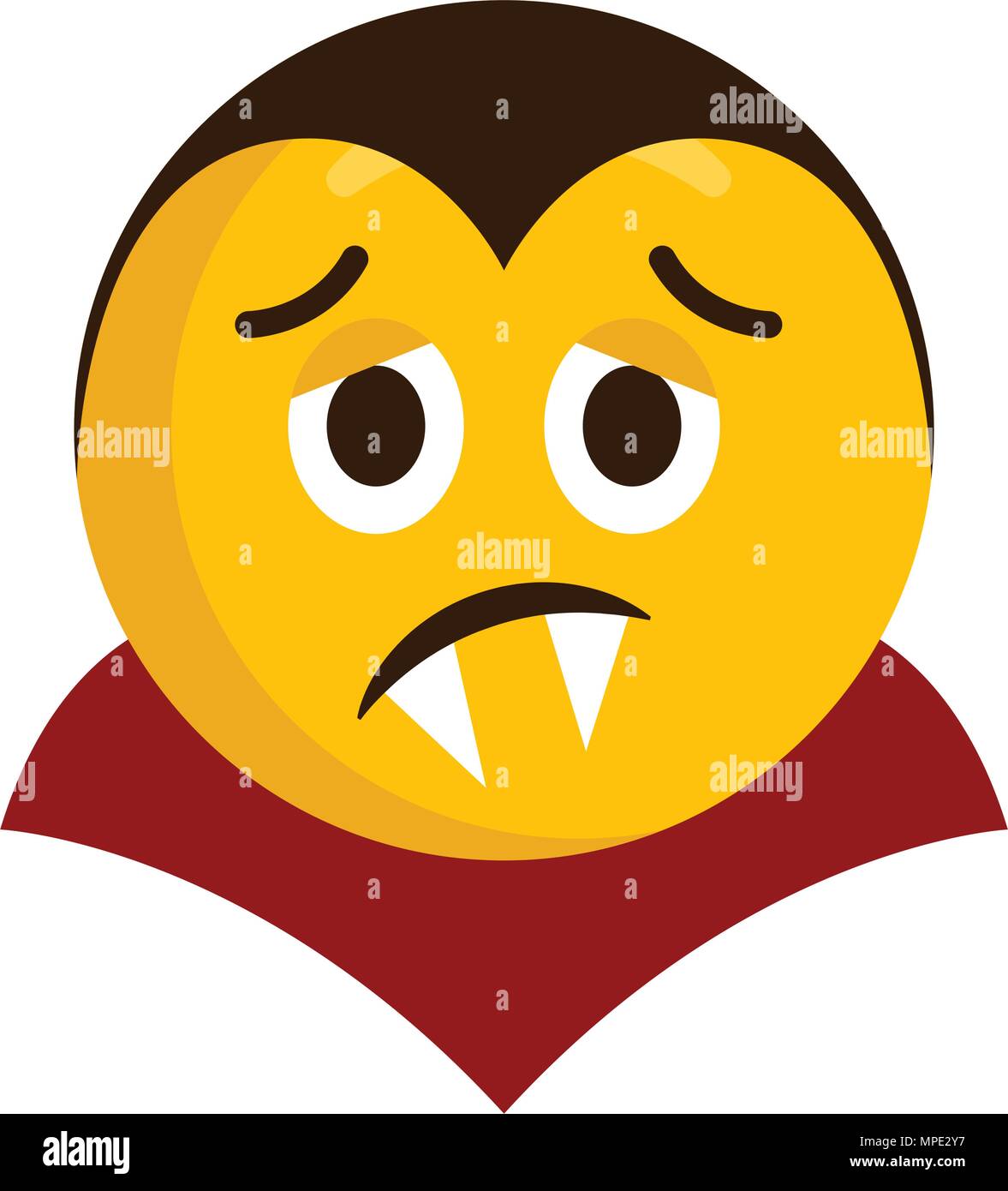 Sad vampire emoji icon Stock Vector Image & Art - Alamy