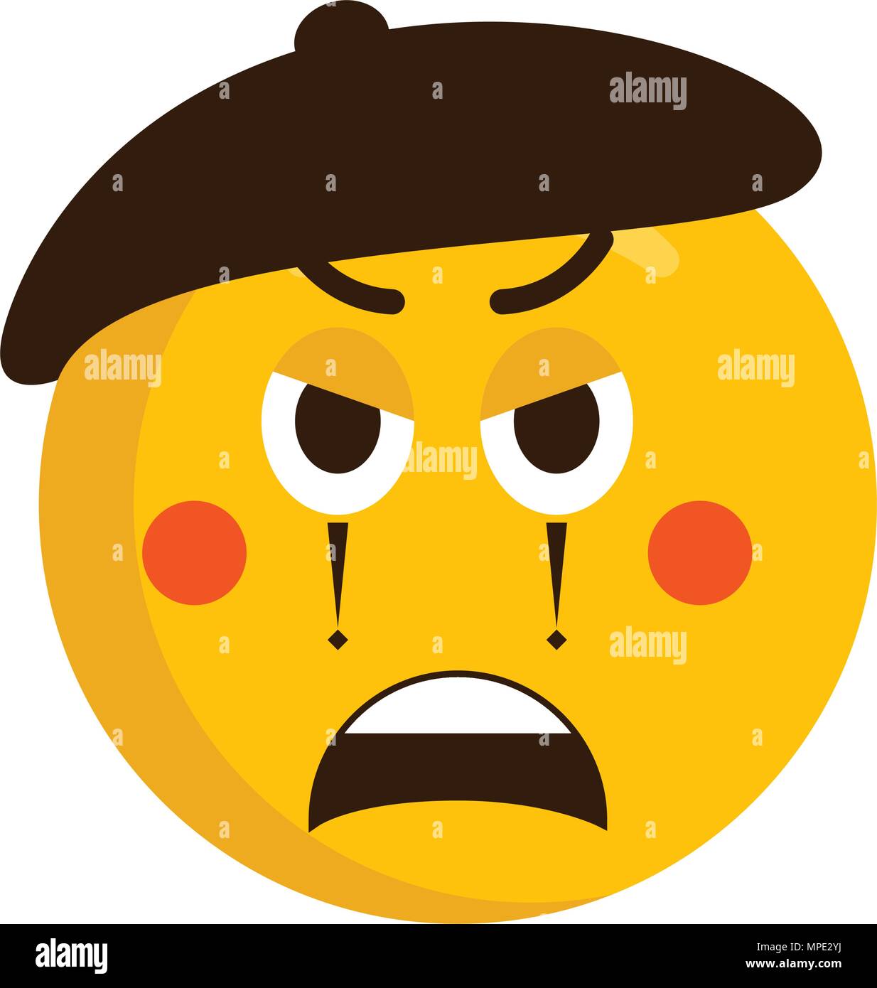 Angry mime emoji icon Stock Vector Image & Art - Alamy