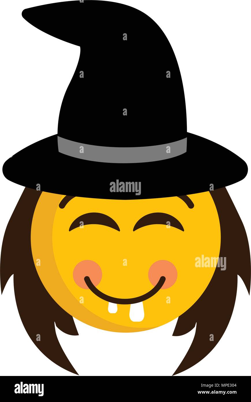 Happy witch emoji icon Stock Vector Image & Art - Alamy