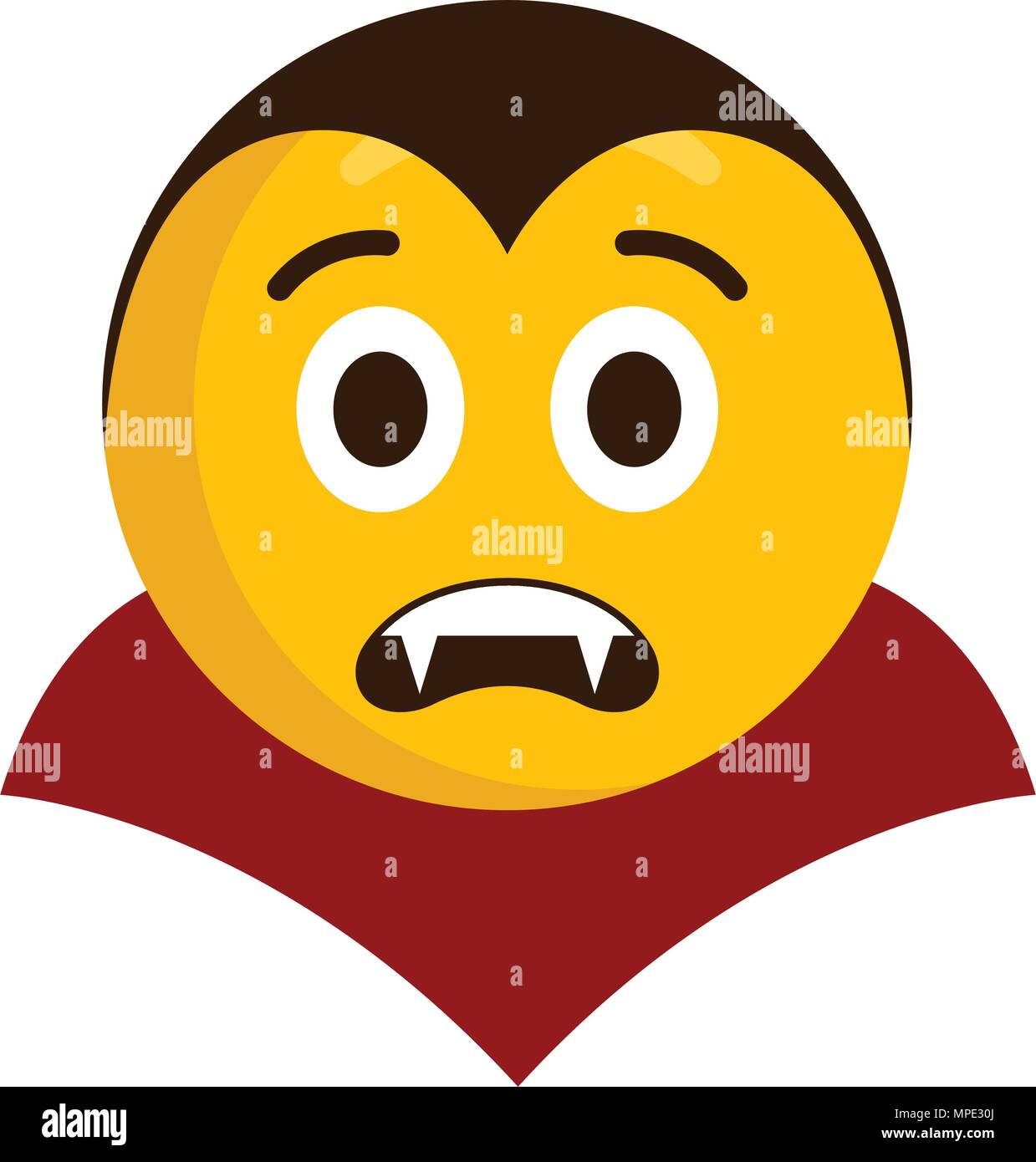 Surprised vampire emoji icon Stock Vector Image & Art - Alamy