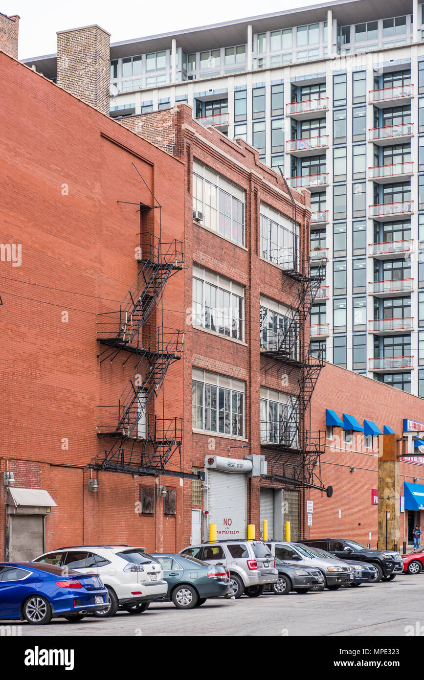 Buildings in Fulton Market area Stock Photo - Alamy
