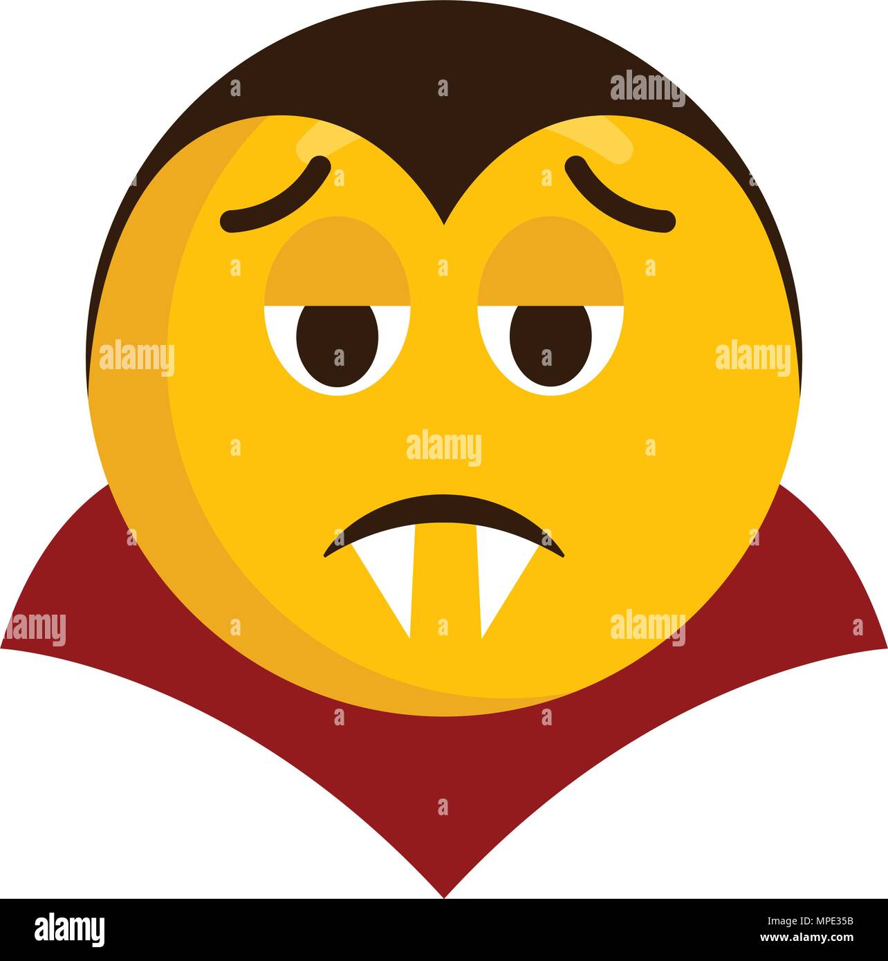 Sad vampire emoji icon Stock Vector Image & Art - Alamy