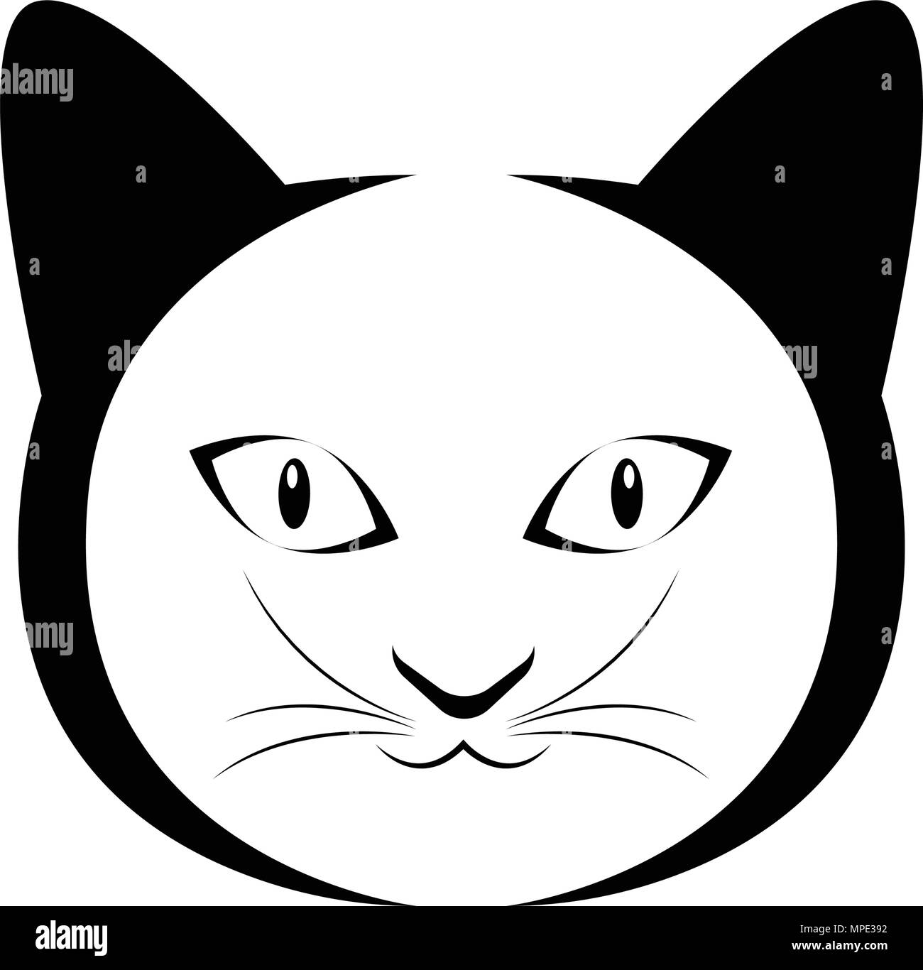 Isolated cat outline Stock Vector Image & Art - Alamy