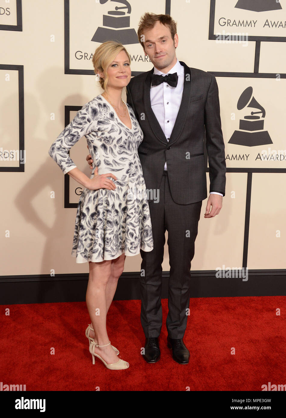 Chris Thile, Claire Coffee at the 57th Annual GRAMMY Awards at the ...
