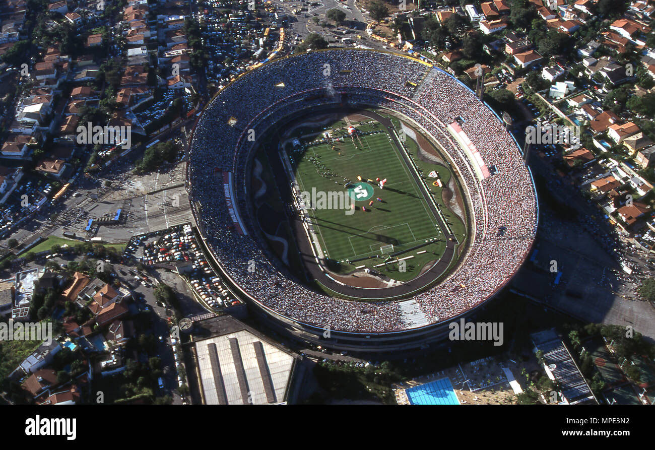 Aerial view, Morumbi Stadium, Sao Paulo, Brazil Stock Photo - Alamy