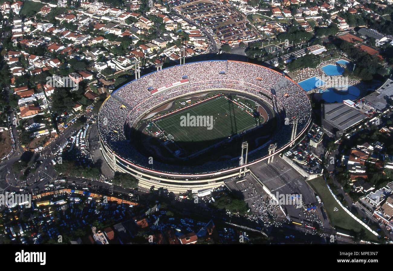 Aerial view, Morumbi Stadium, Sao Paulo, Brazil Stock Photo - Alamy