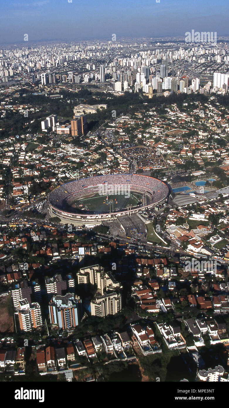 Aerial view, Morumbi Stadium, Sao Paulo, Brazil Stock Photo - Alamy