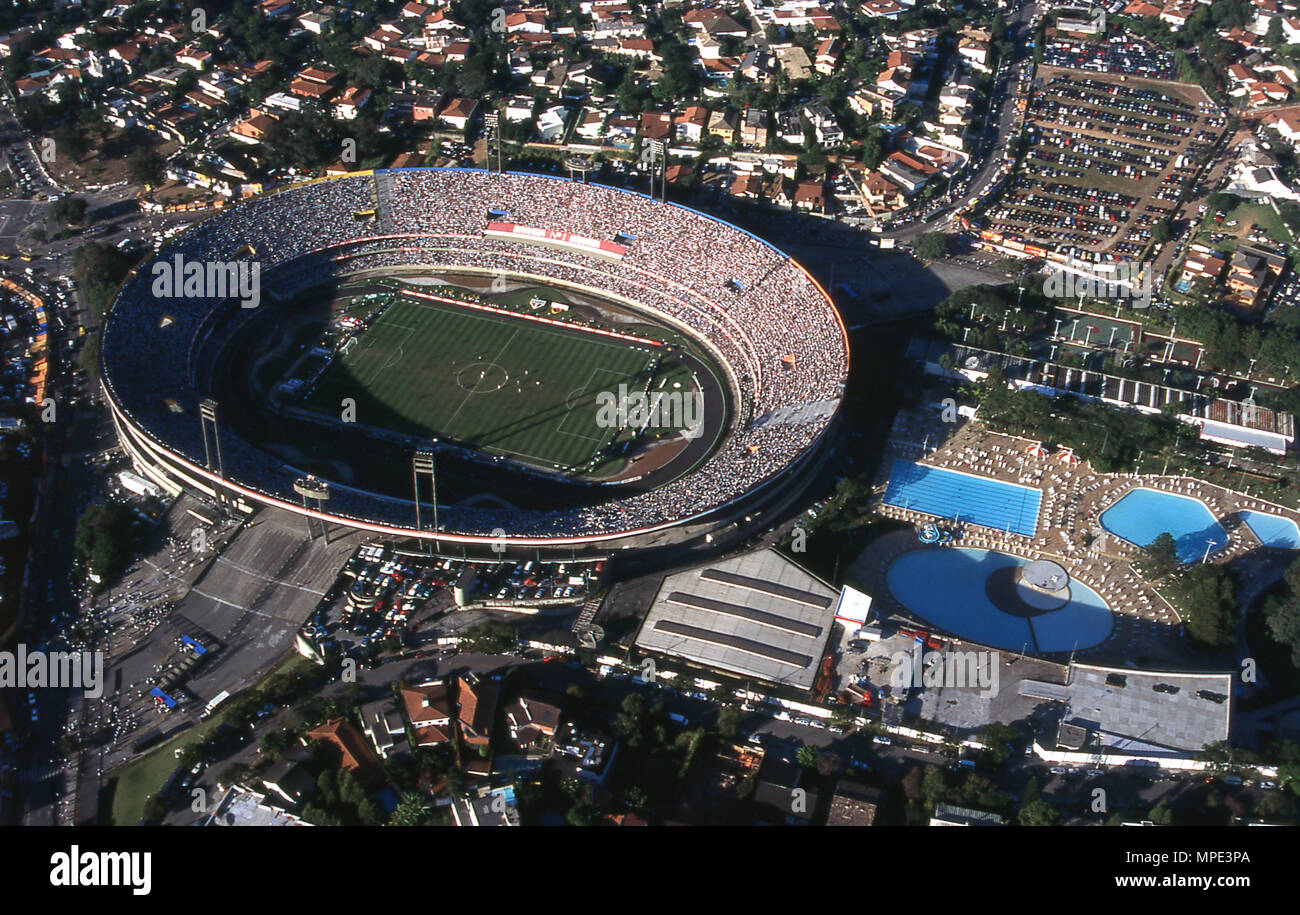 Aerial view, Morumbi Stadium, Sao Paulo, Brazil Stock Photo - Alamy